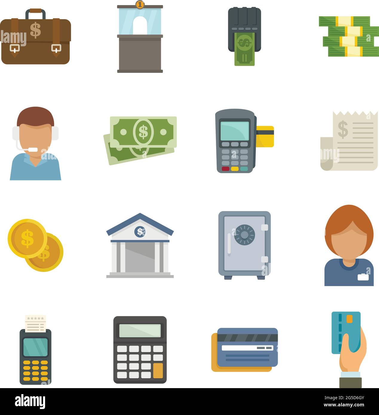 Bank teller Stock Vector Images - Alamy