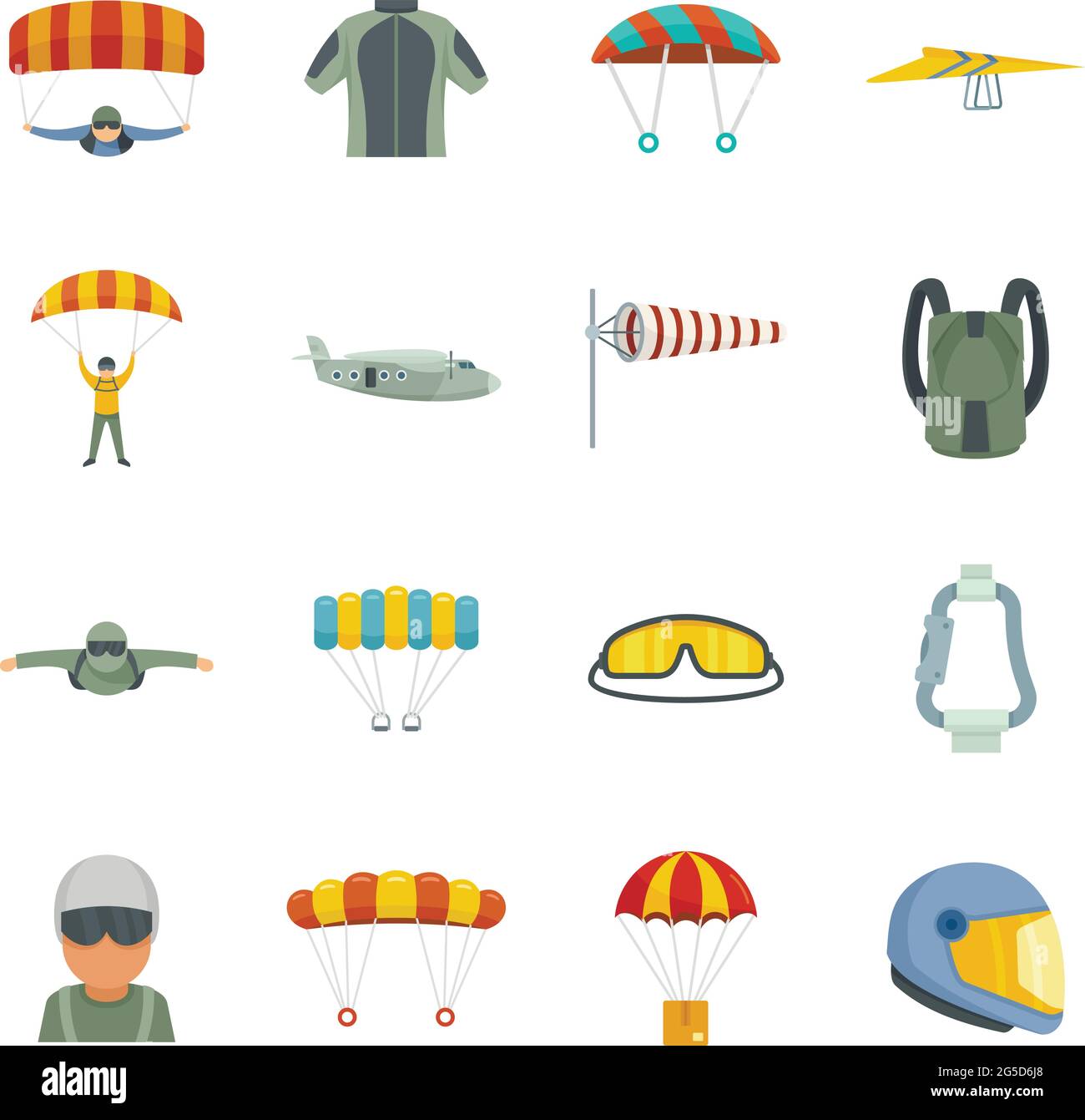 Parachuting Parcel Stock Vector Images - Alamy