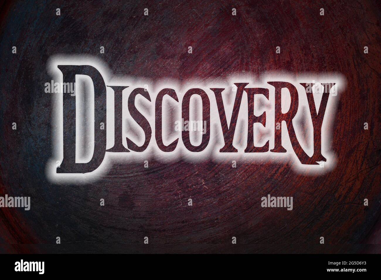 Discovery Concept text on background Stock Photo - Alamy