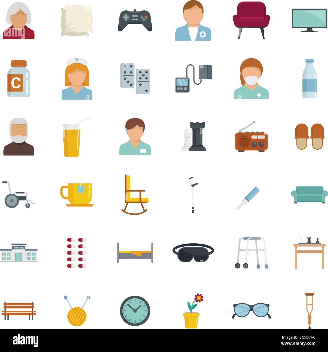 Nursing icons Cut Out Stock Images & Pictures - Alamy