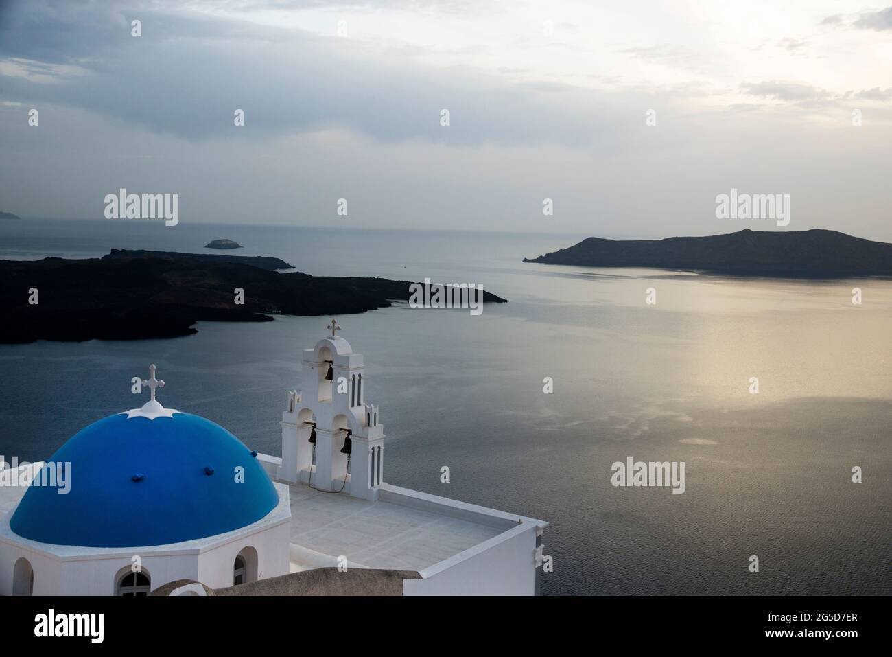 Three Bells of Fira known as The Catholic Church of the Dormition on ...