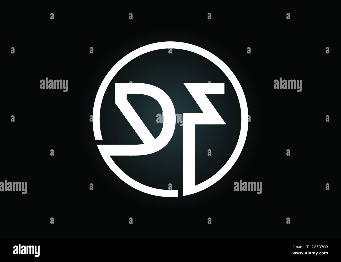 Initial DF Letter Logo With Creative Modern Business Typography Vector ...