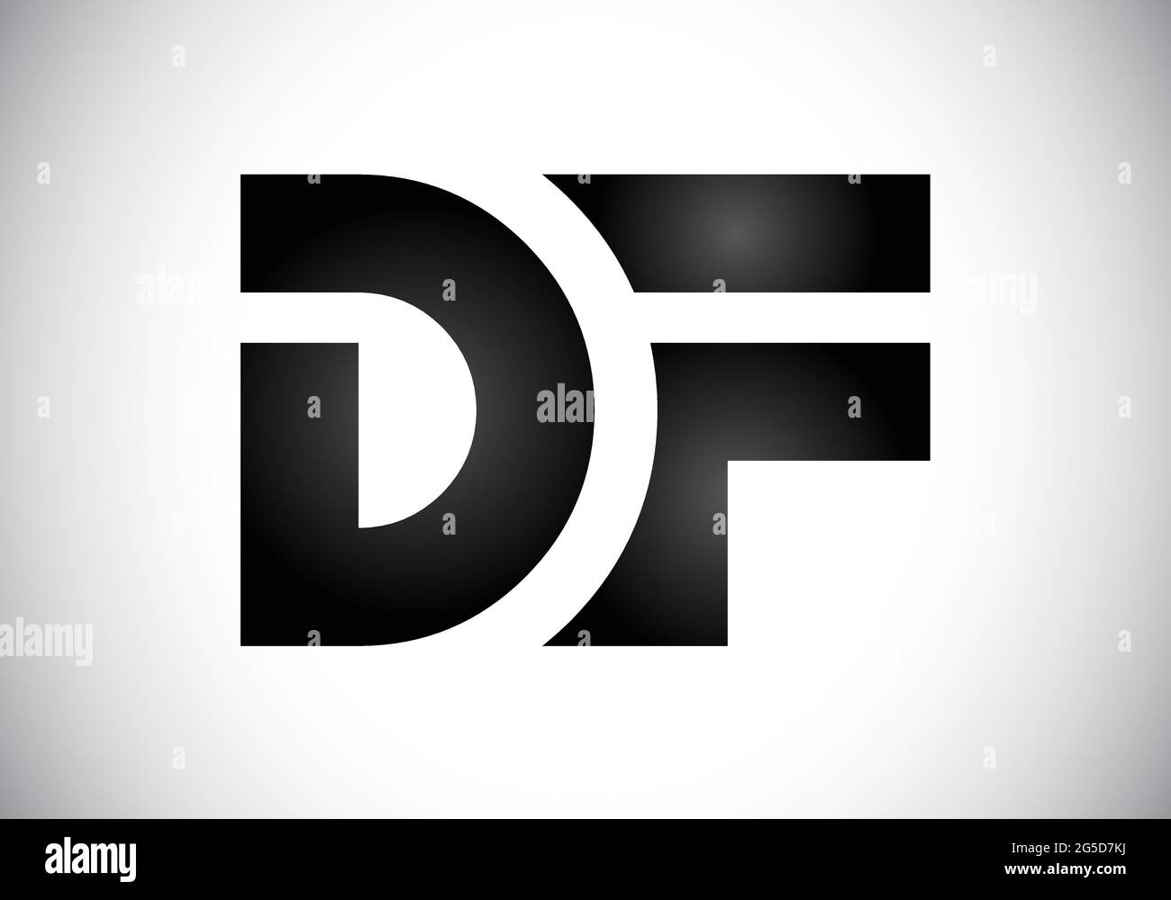 Initial DF Letter Logo With Creative Modern Business Typography Vector ...