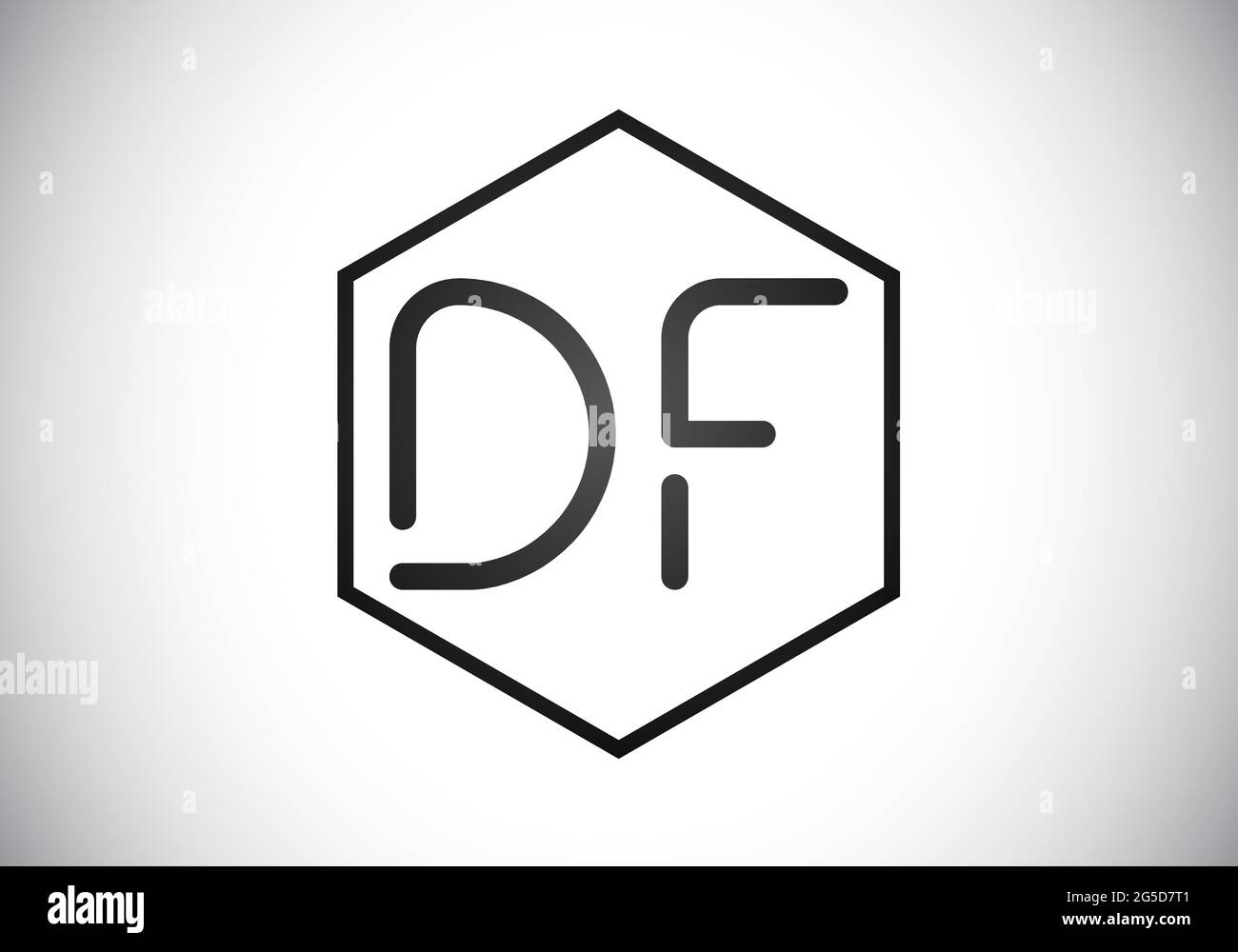 Initial DF Letter Logo With Creative Modern Business Typography Vector ...