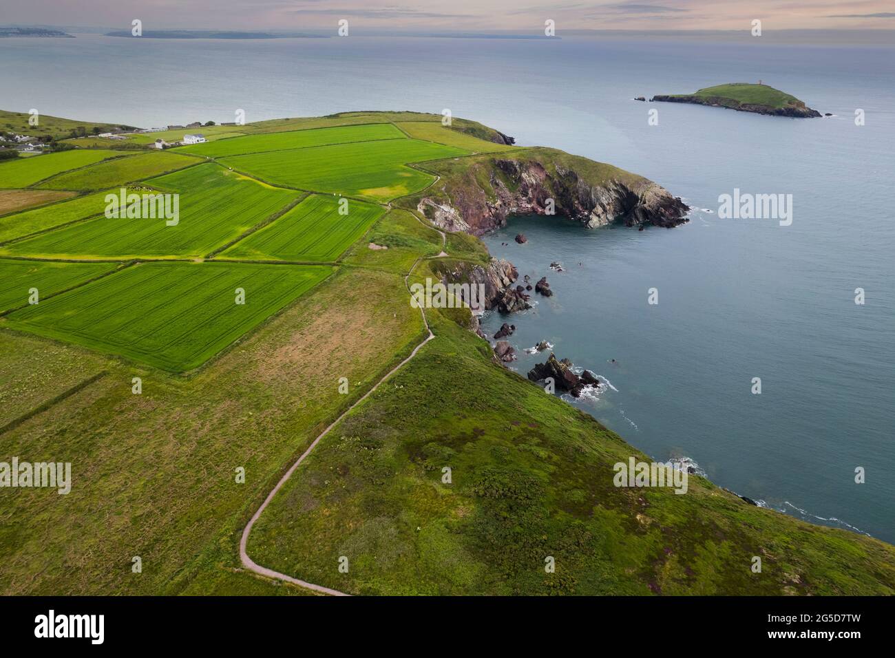 The Knockadoon Head cliff walks in county Cork, Ireland Stock Photo - Alamy