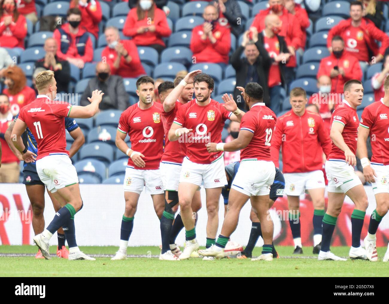 Edinburgh, UK. 26th June, 2021. BT Murrayfield .Edinburgh.Scotland UK ...
