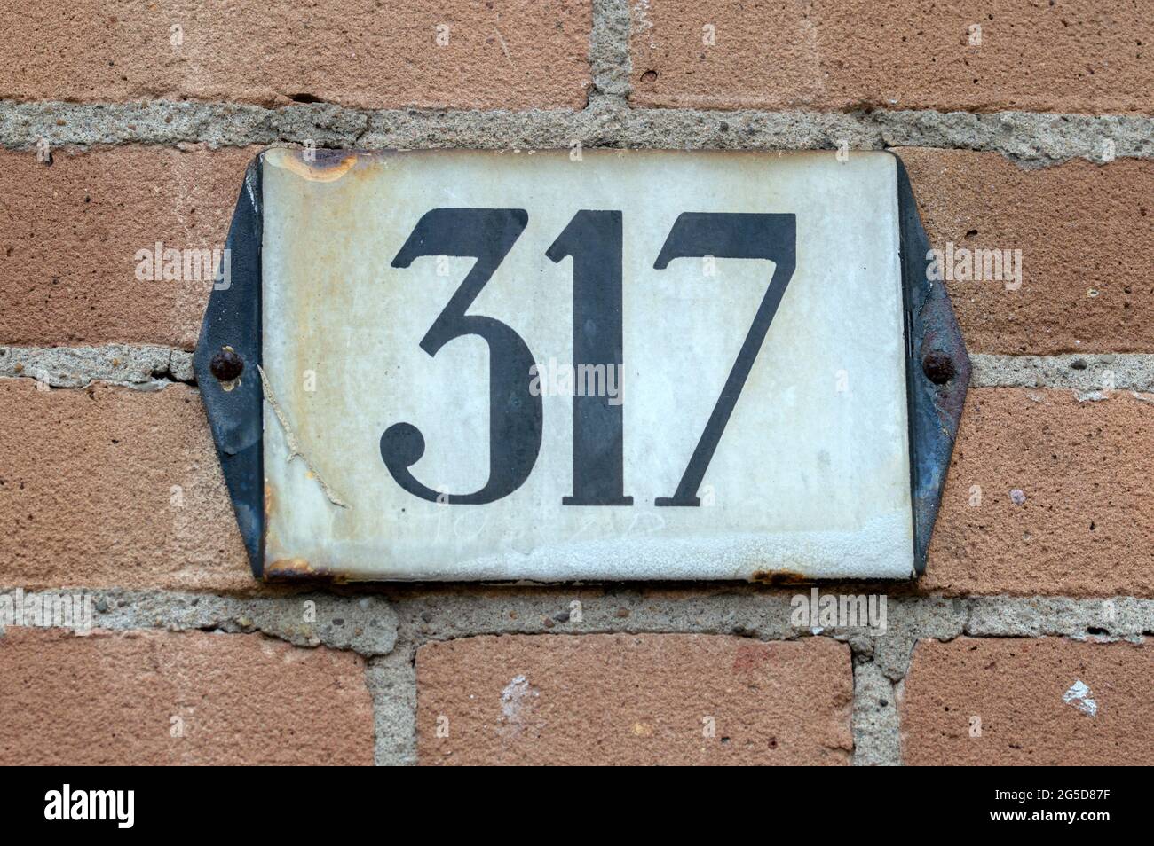 Close Up House Number 317 At Amsterdam The Netherlands 24-6-2021 Stock ...
