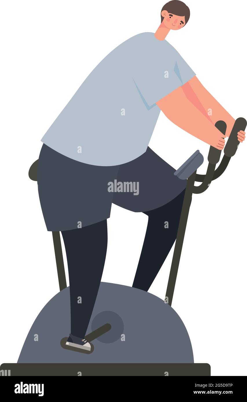 Static bike Stock Vector Images - Alamy