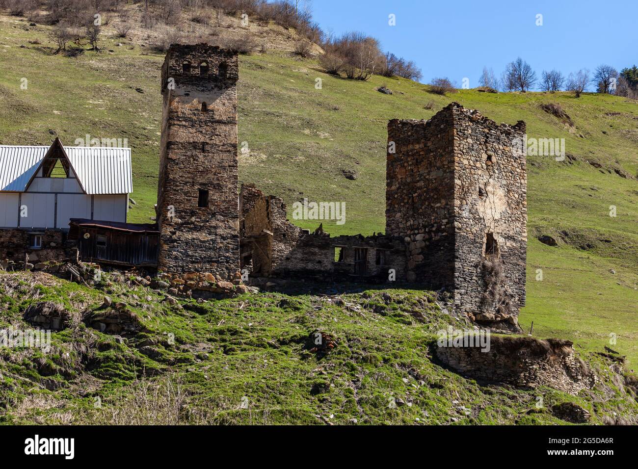 Famous historical svan towers hi-res stock photography and images - Alamy