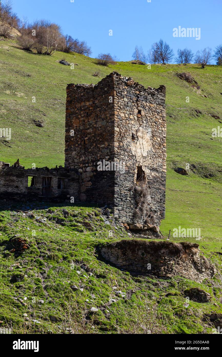 Famous historical svan towers hi-res stock photography and images - Alamy