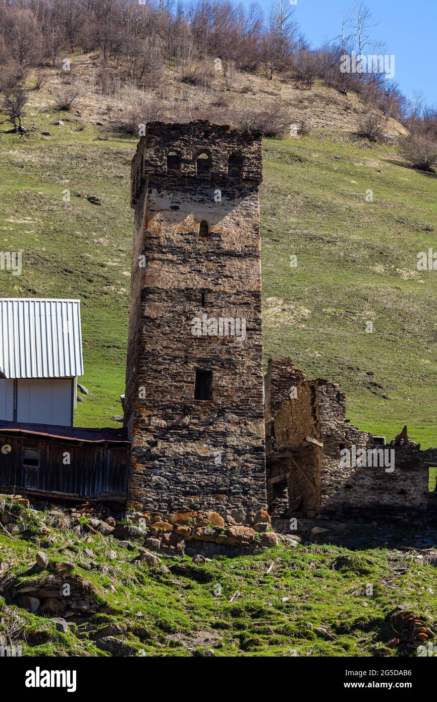 Famous historical svan towers hi-res stock photography and images - Alamy