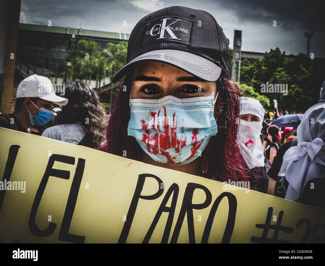 National strike in Colombia Stock Photo - Alamy