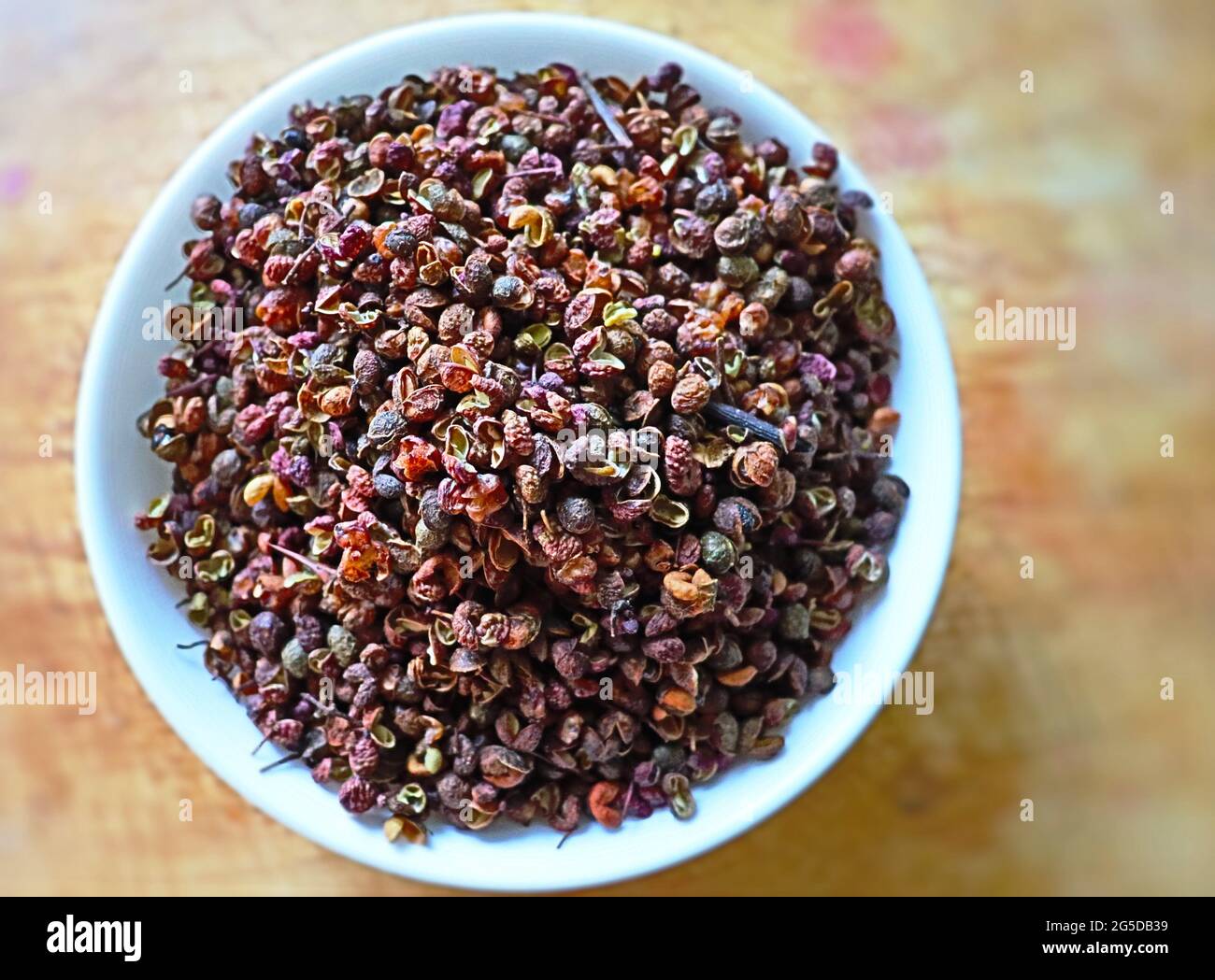 Spices on a marble background, hot peppers, cinnamon and other ...