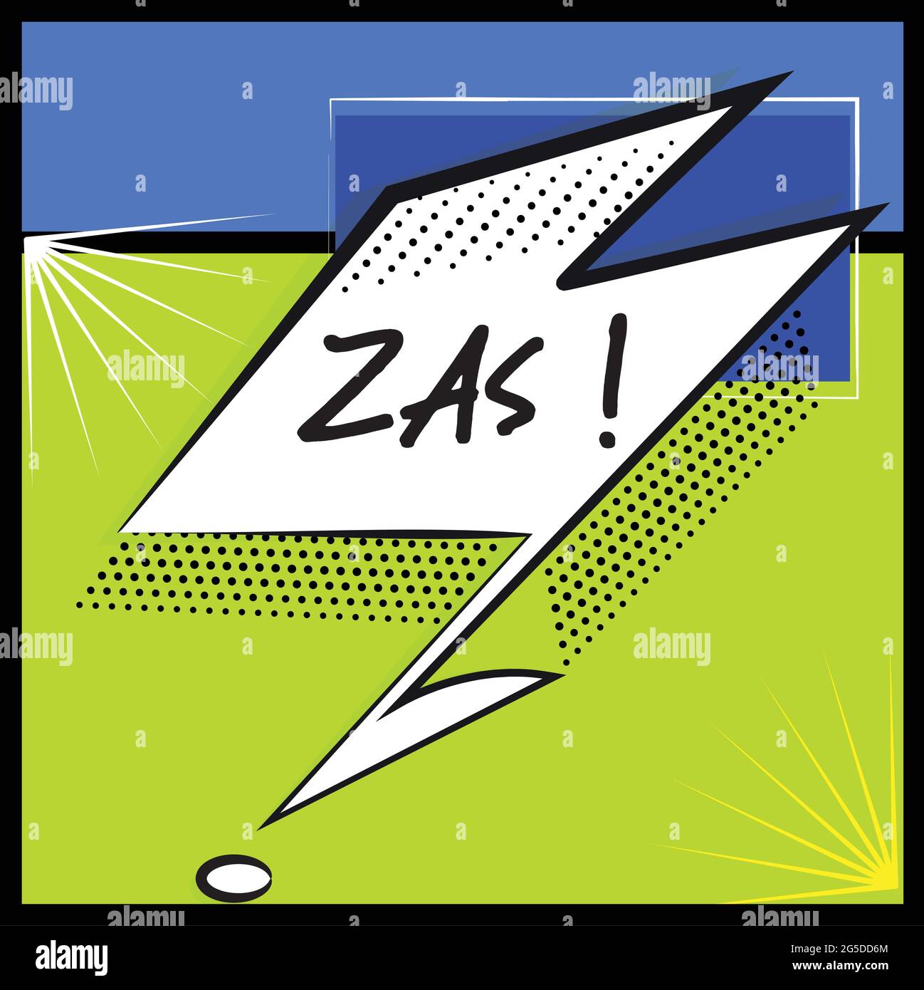 Comic bubble chat with text on a comic page Stock Vector Image & Art ...