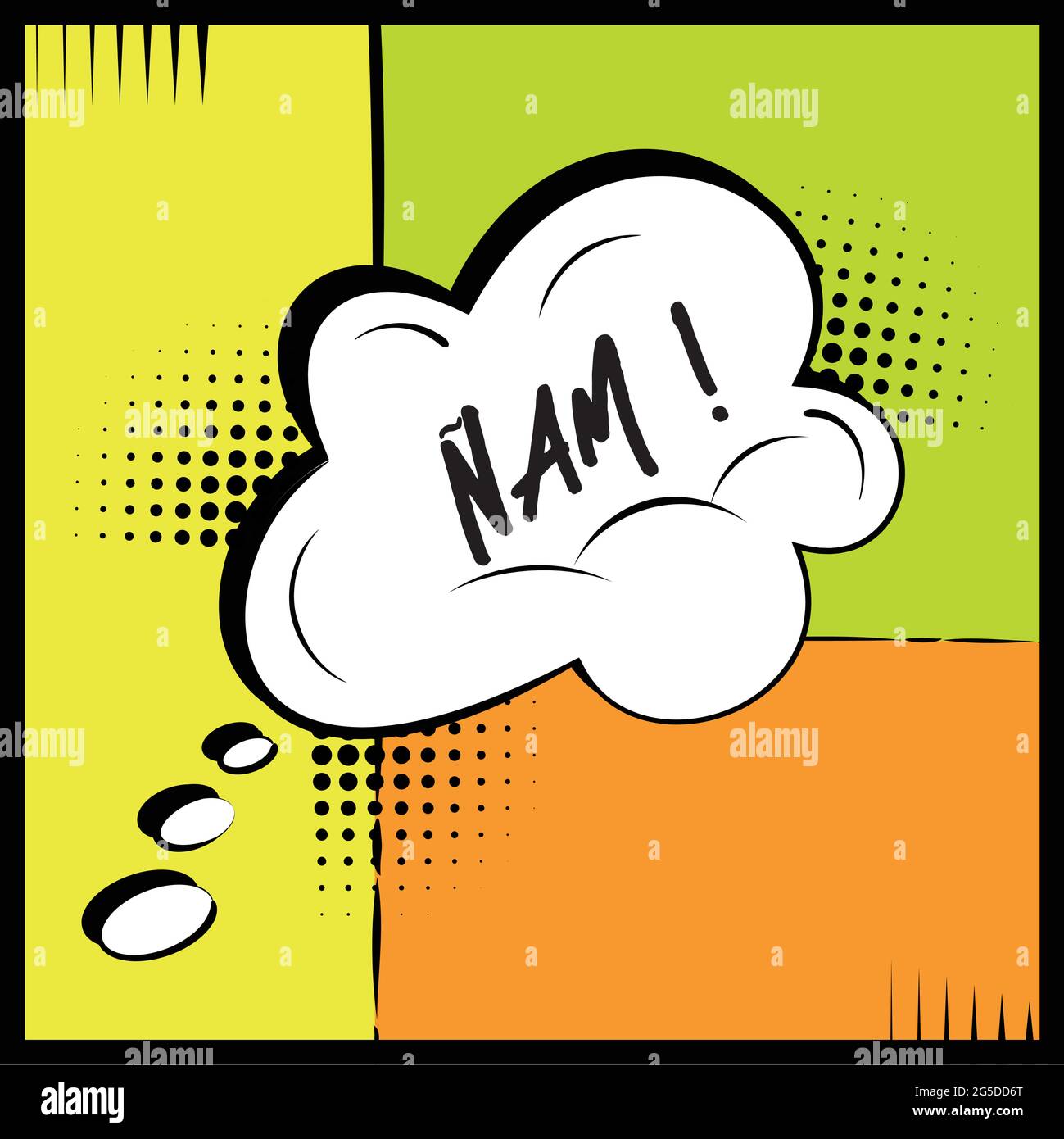 Comic bubble chat with text on a comic page Stock Vector Image & Art ...