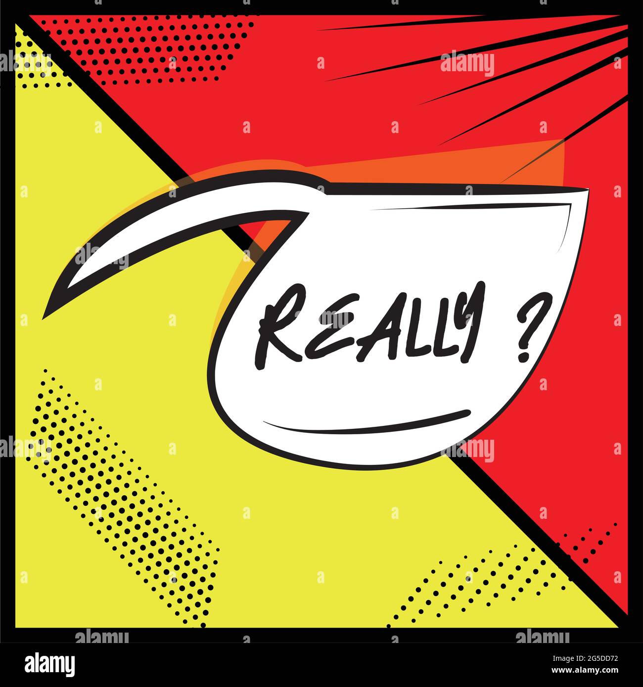 Comic bubble chat with text on a comic page Stock Vector Image & Art ...