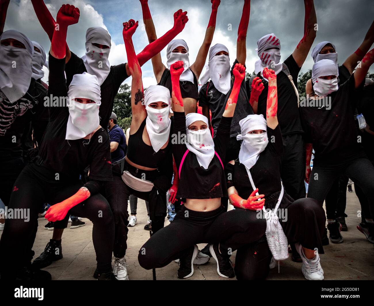 National strike in Colombia Stock Photo - Alamy