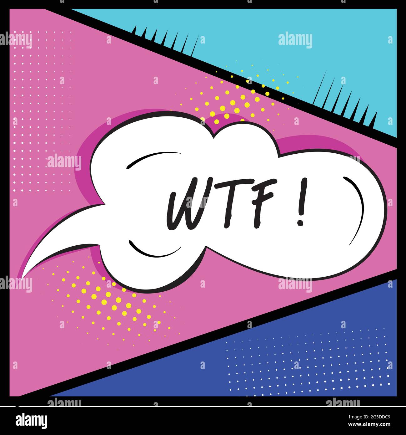 Comic bubble chat with text on a comic page Stock Vector Image & Art ...