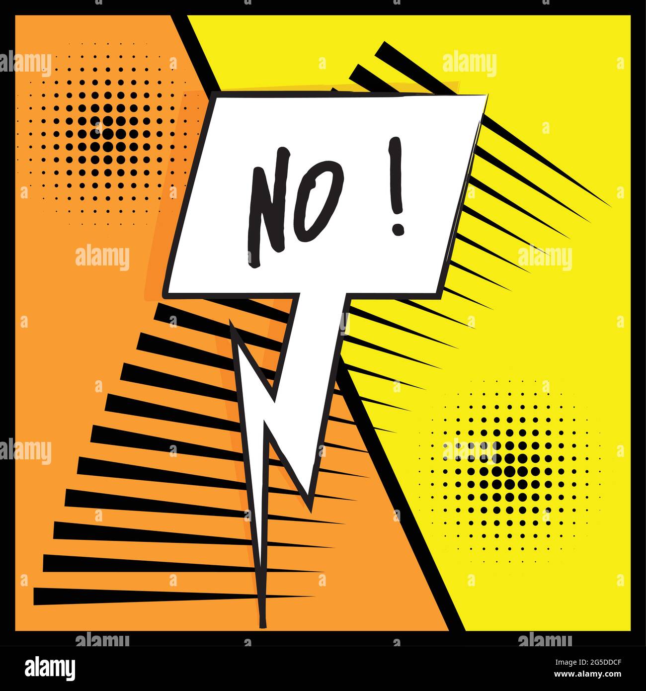 Comic bubble chat with text on a comic page Stock Vector Image & Art ...