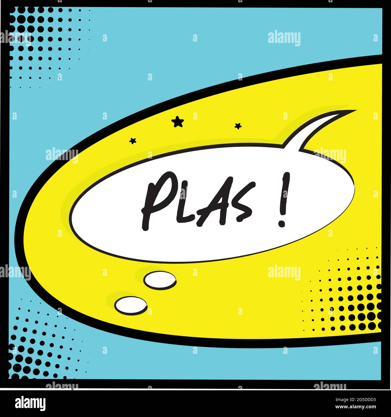Comic bubble chat with text on a comic page Stock Vector Image & Art ...