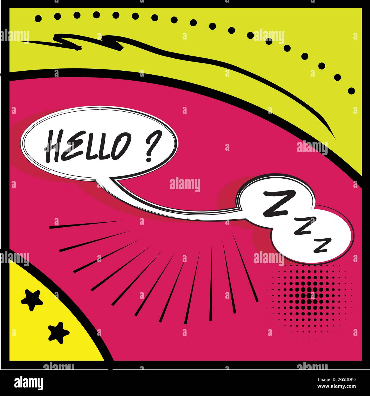 Comic bubble chat with text on a comic page Stock Vector Image & Art ...