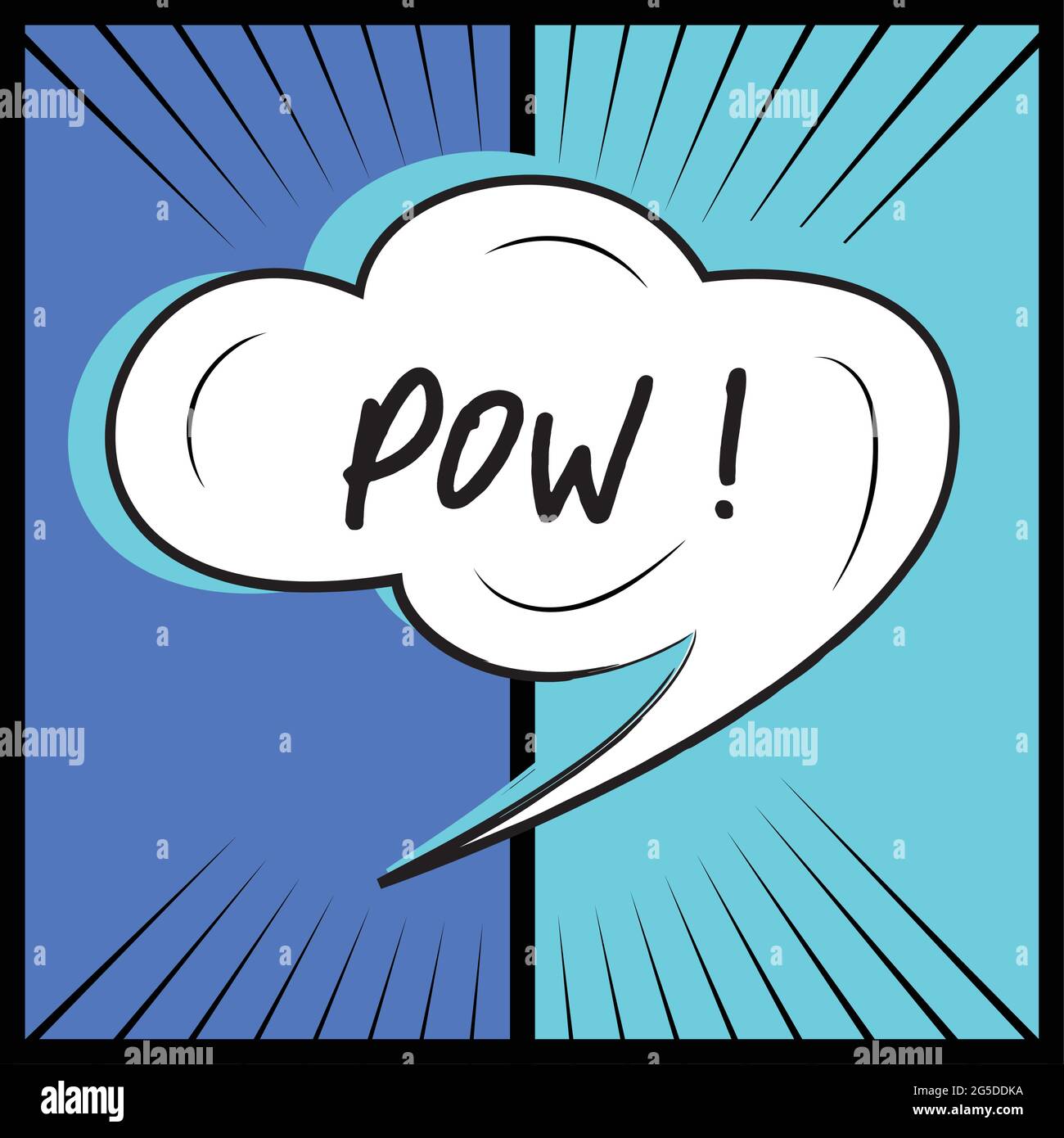 Comic bubble chat with text on a comic page Stock Vector Image & Art ...