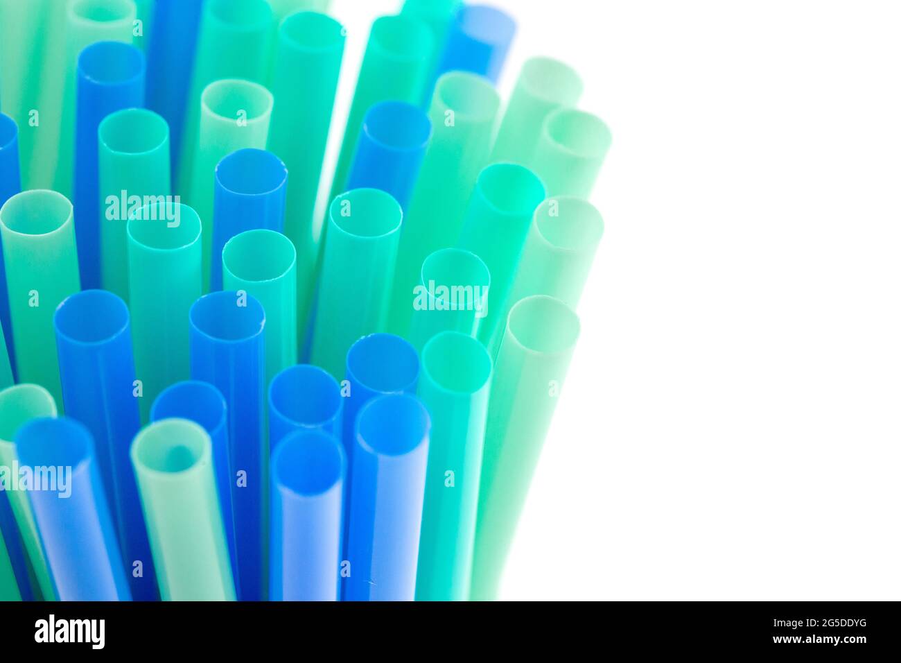 Blue plastic straws on hi-res stock photography and images - Alamy