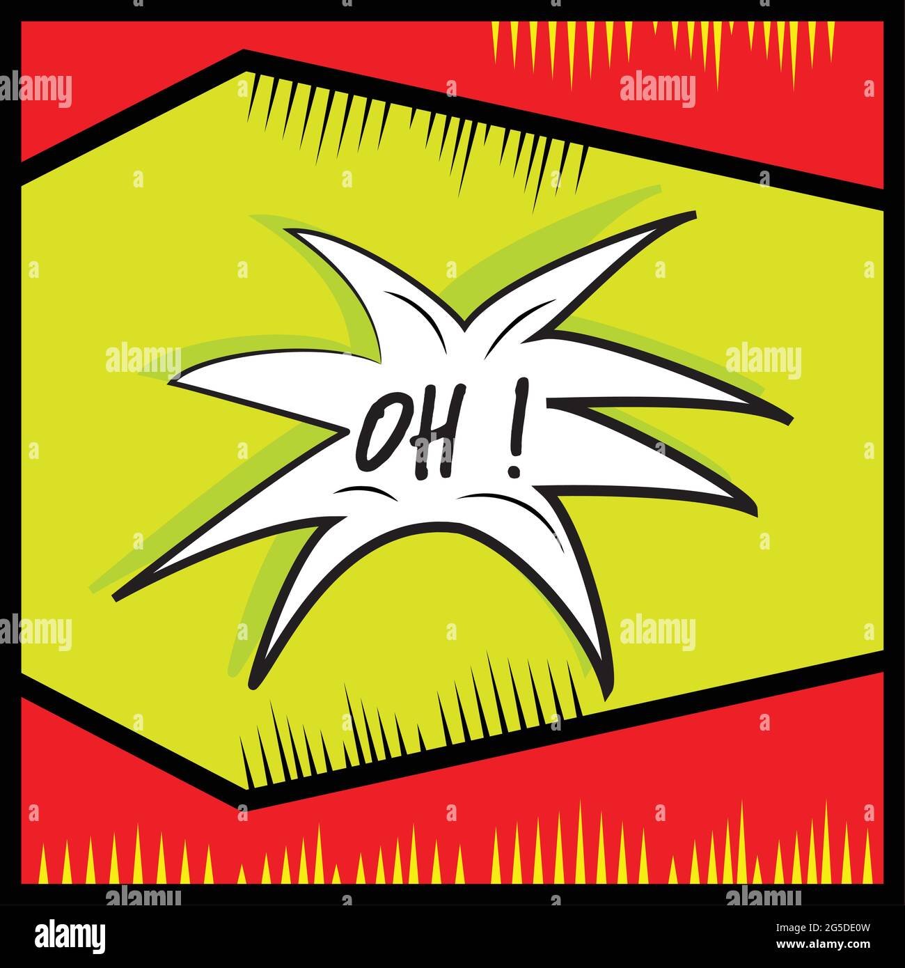 Comic bubble chat with text on a comic page Stock Vector Image & Art ...
