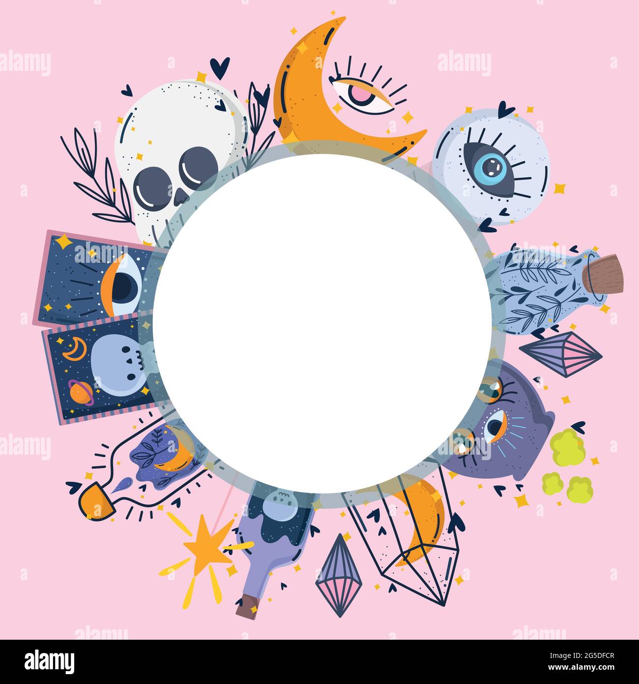 mystical and magical label Stock Vector Image & Art - Alamy