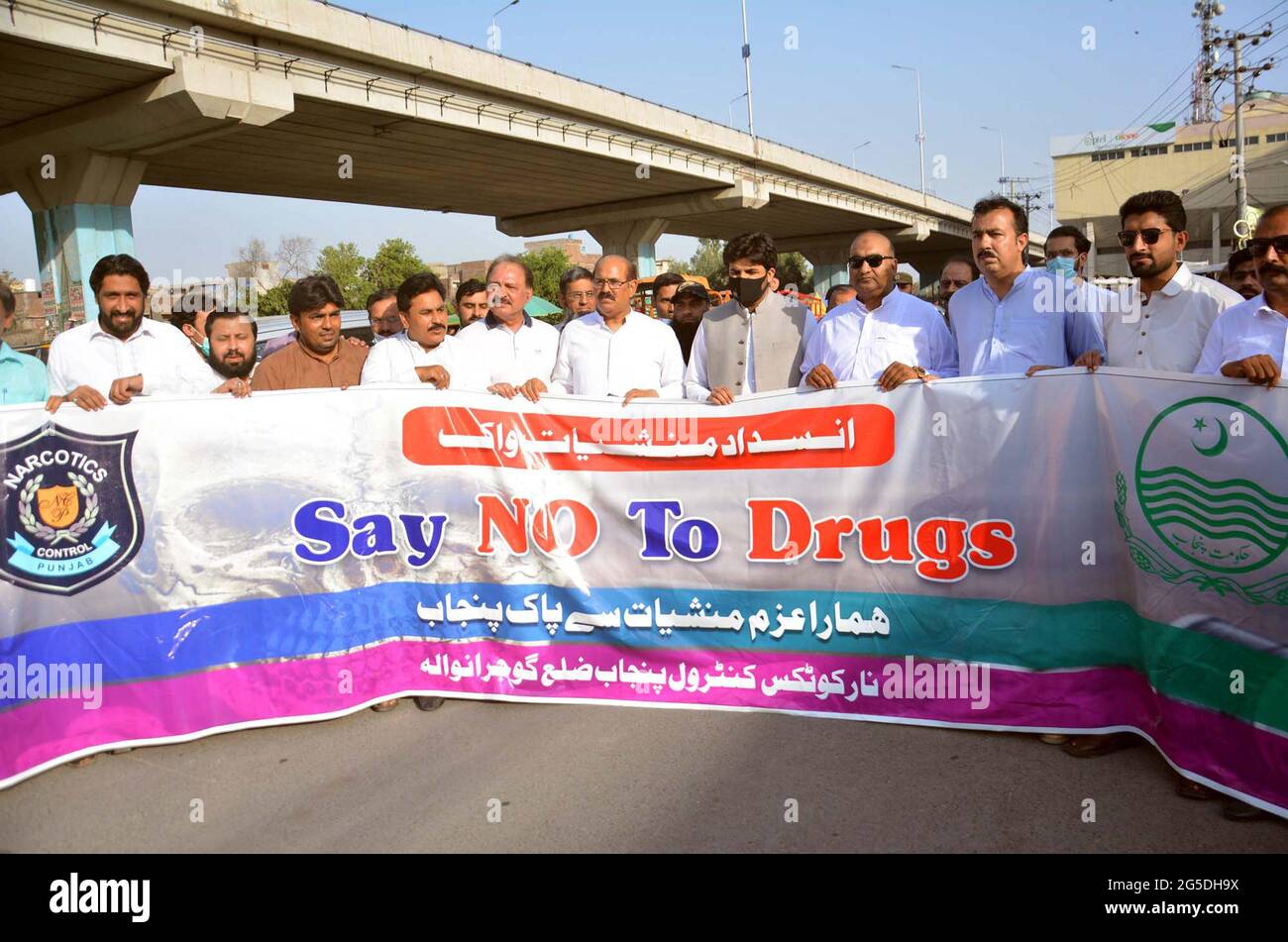 Participants are holding awareness walk against Drugs and demand to ...