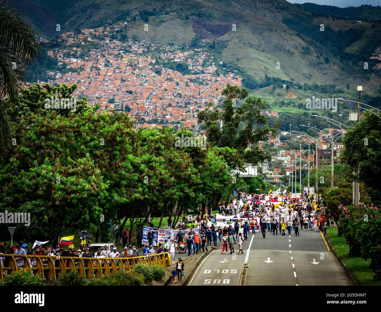 National strike in Colombia Stock Photo - Alamy