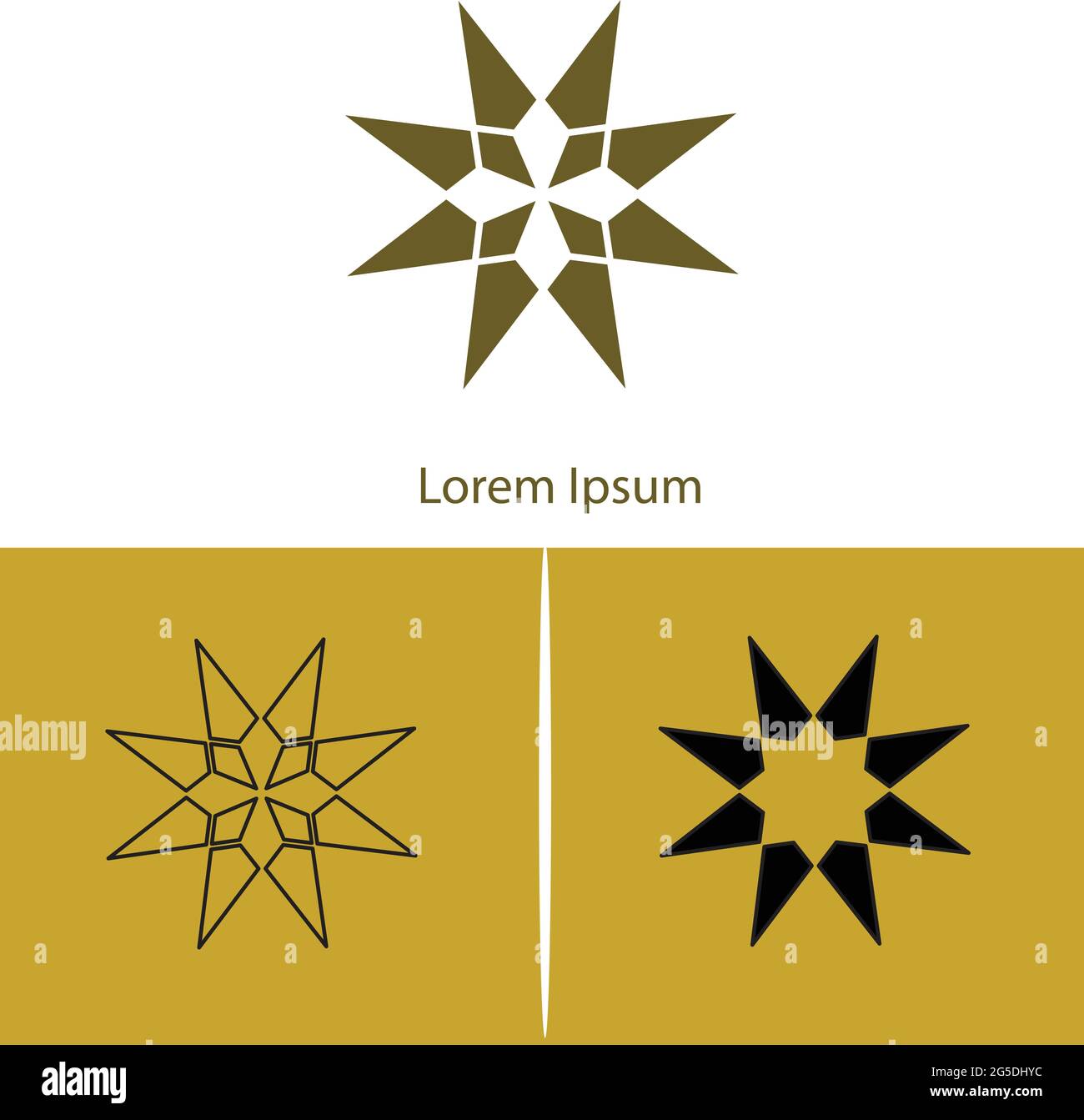 logo design with triangle shape Stock Vector Image & Art - Alamy