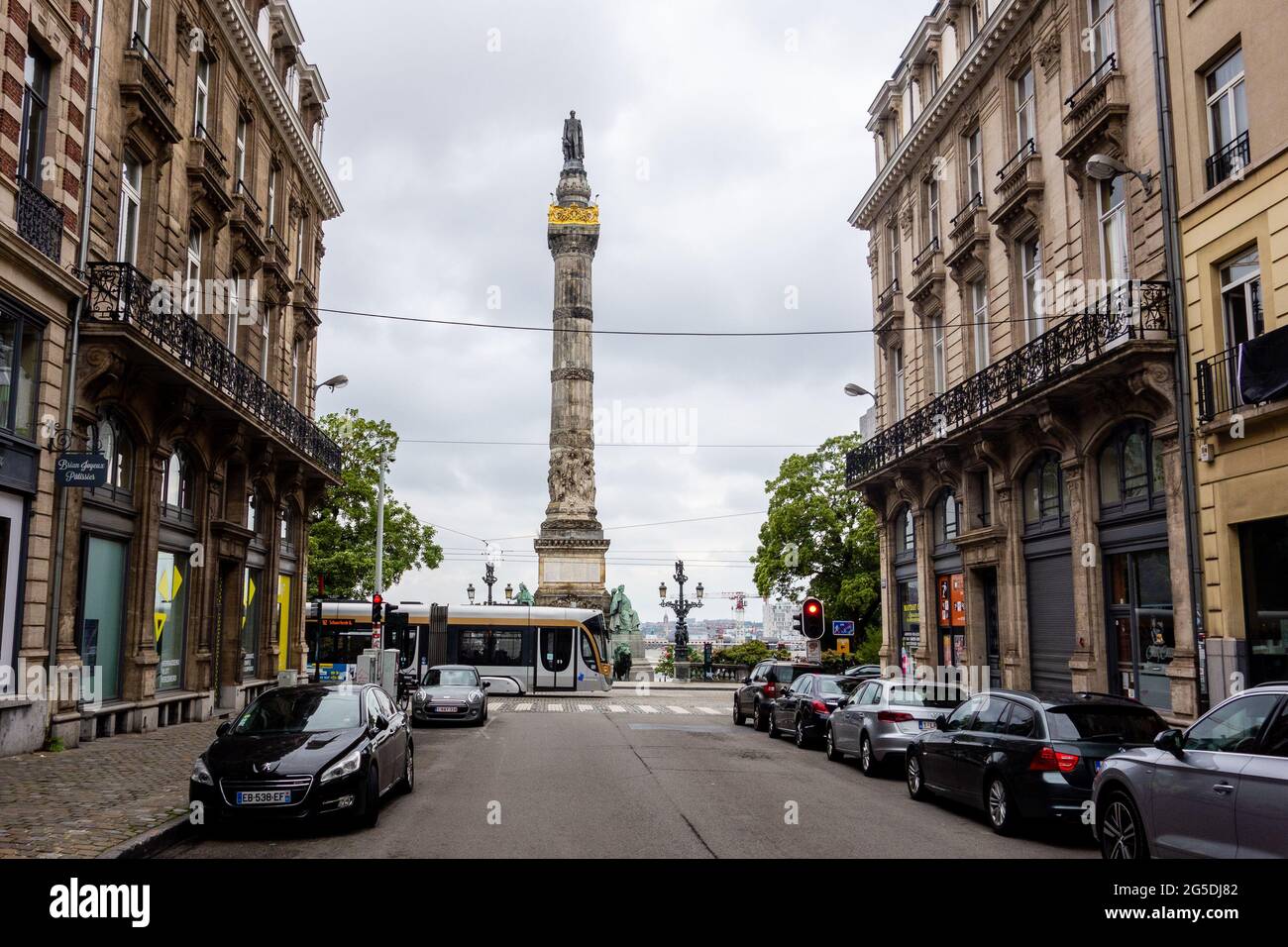 Brussels, Belgium, June 21, 2021. The Congress Column is a ...