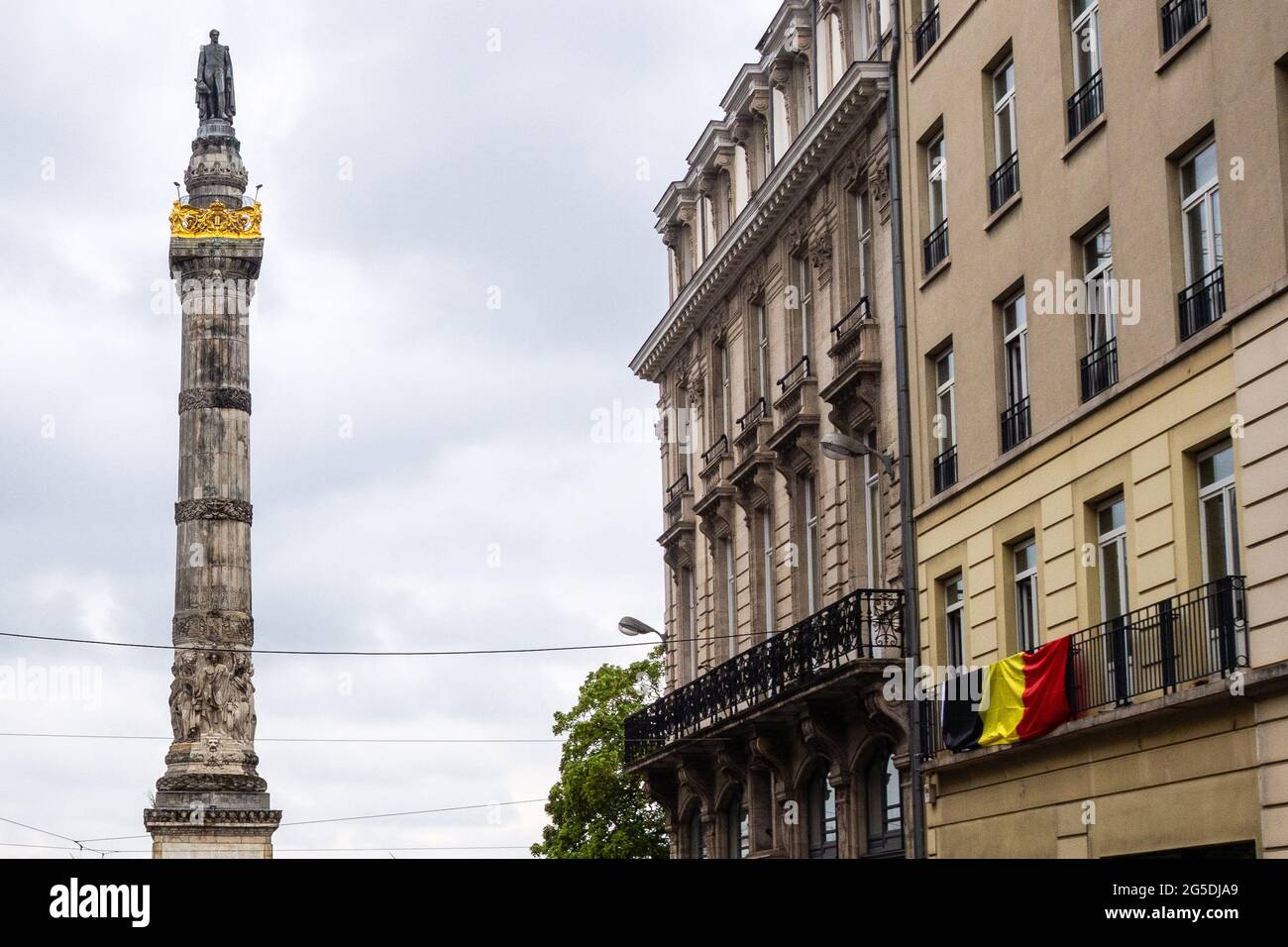 Brussels, Belgium, June 21, 2021. The Congress Column is a ...