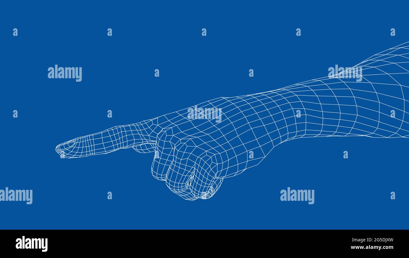 Human hand point with finger. Vector Stock Vector Image & Art - Alamy