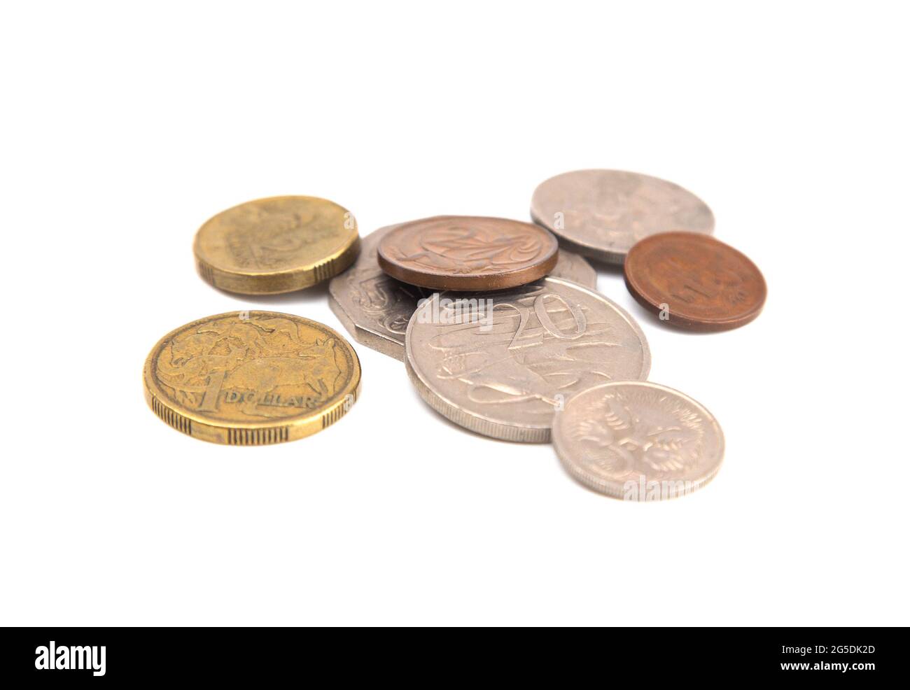 Two australian dollar coin Cut Out Stock Images & Pictures - Alamy