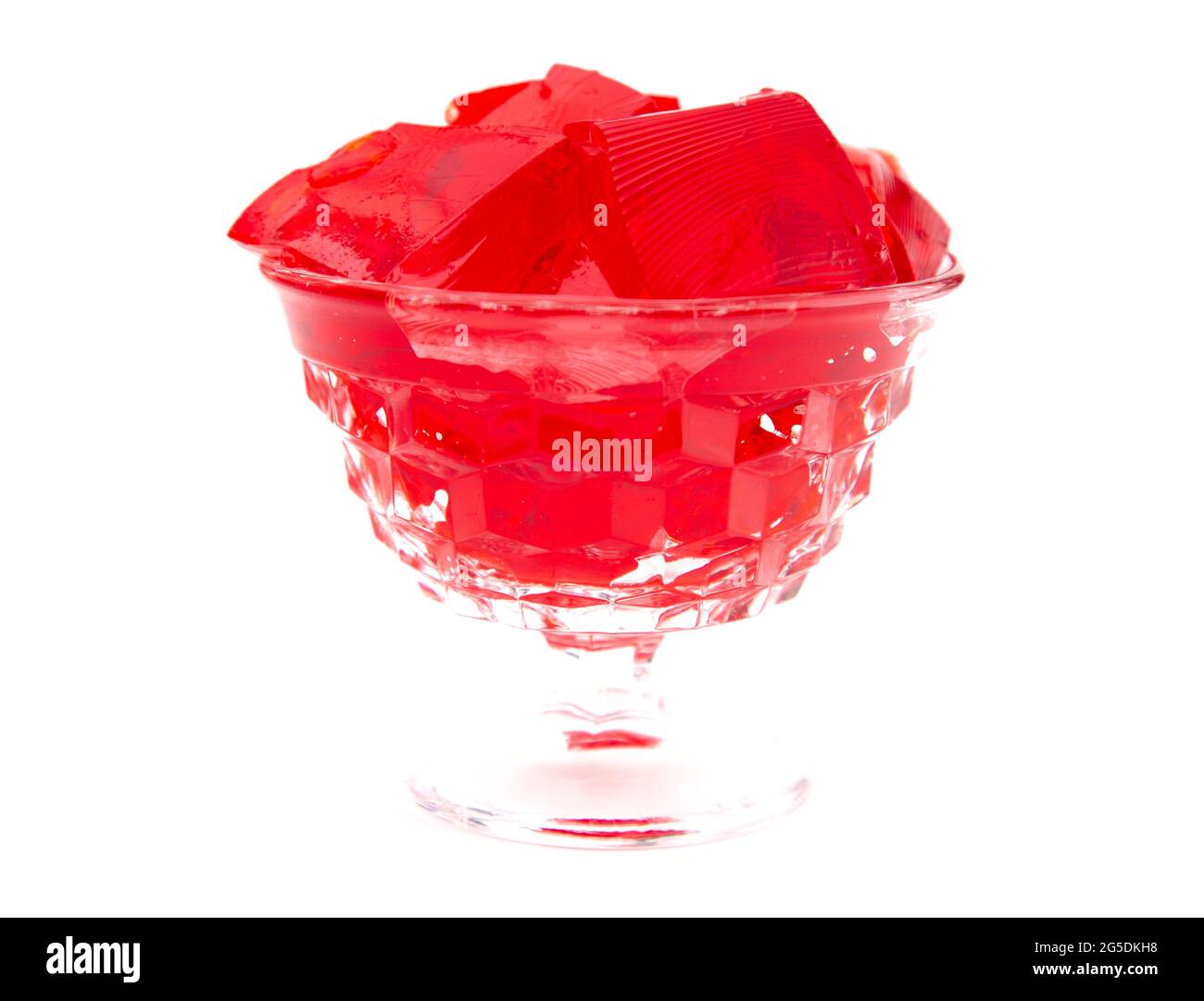 Crystal Bowl Full of Strawberry Jelly Stock Photo - Alamy