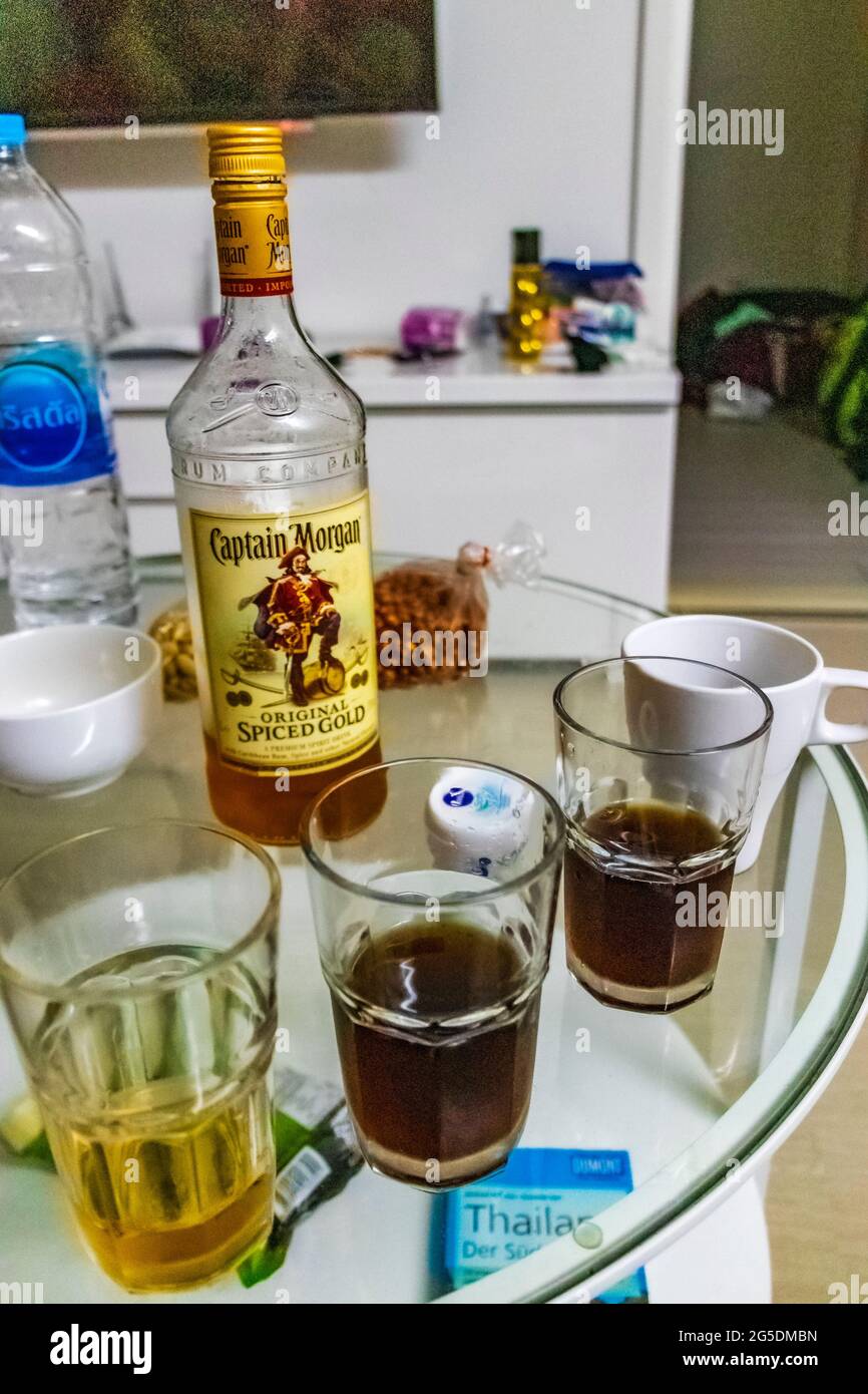Dangerous booze drinking alcohol in Bangkok Thailand Stock Photo - Alamy