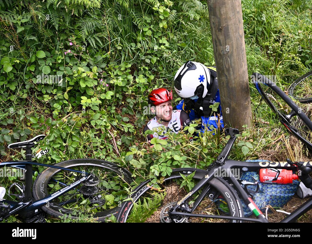 BREST to LANDERNEAU, France, 26th June 2021, a Marc Hirschi (swi) of ...