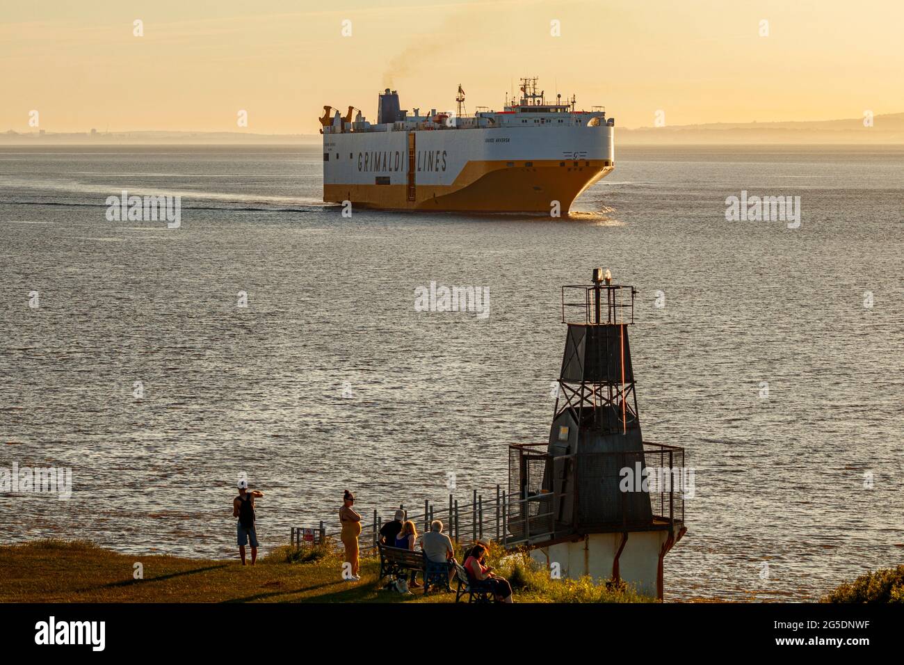 Vehicle carry heading into Royal Portbury docks Stock Photo - Alamy