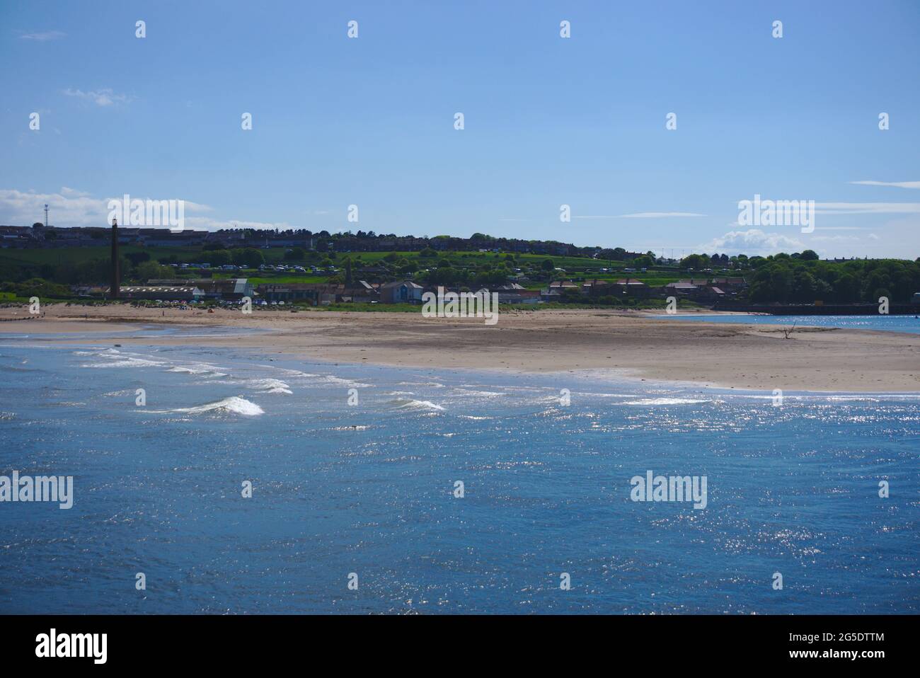View across the River Tweed from Berwick-upon-Tweed to Tweedmouth ...