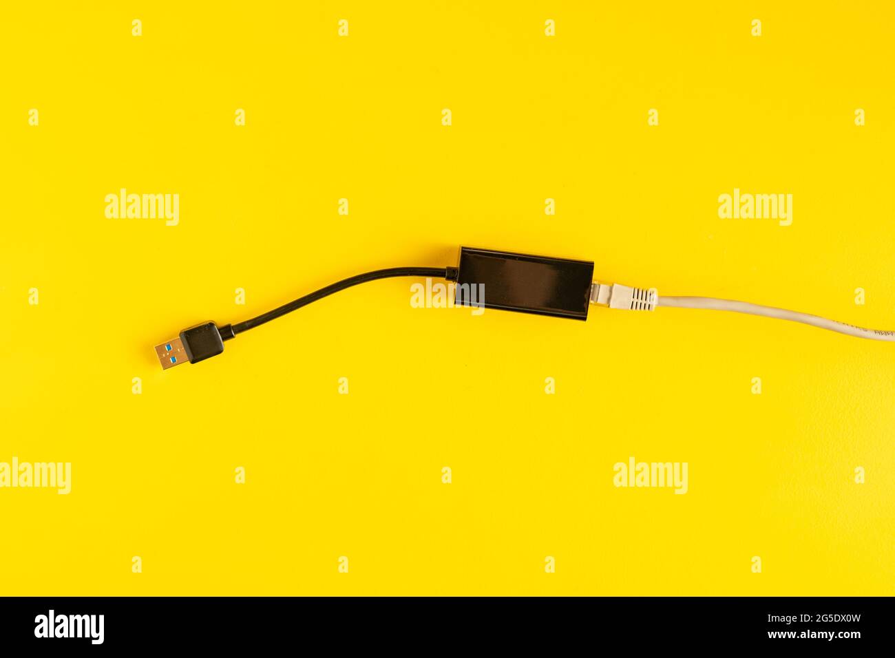 ethernet lan card wire to connect to desktop computer Stock Photo - Alamy
