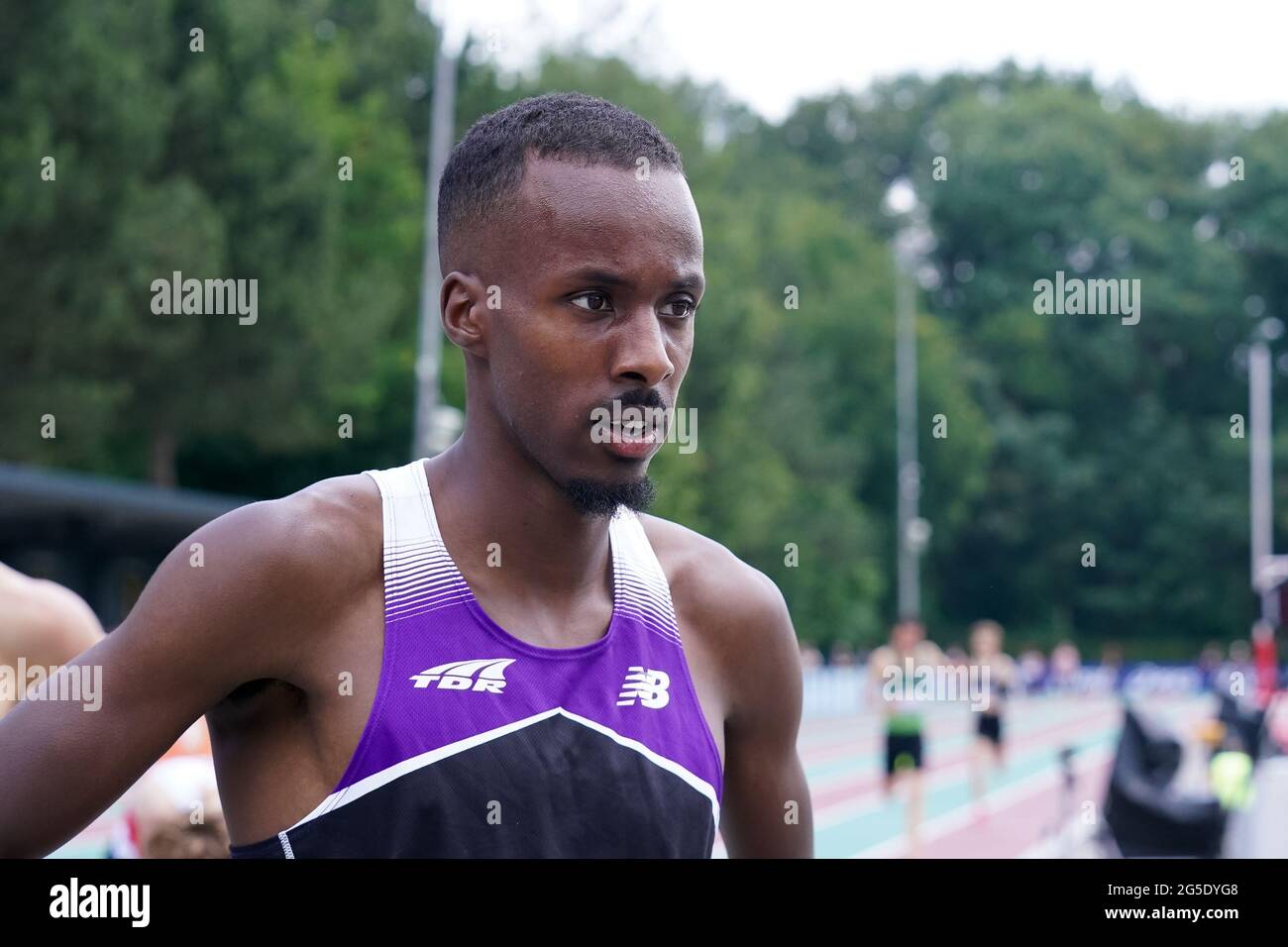 BREDA, NETHERLANDS - JUNE 26: Mahadi Abdi Ali of the Netherlands after ...