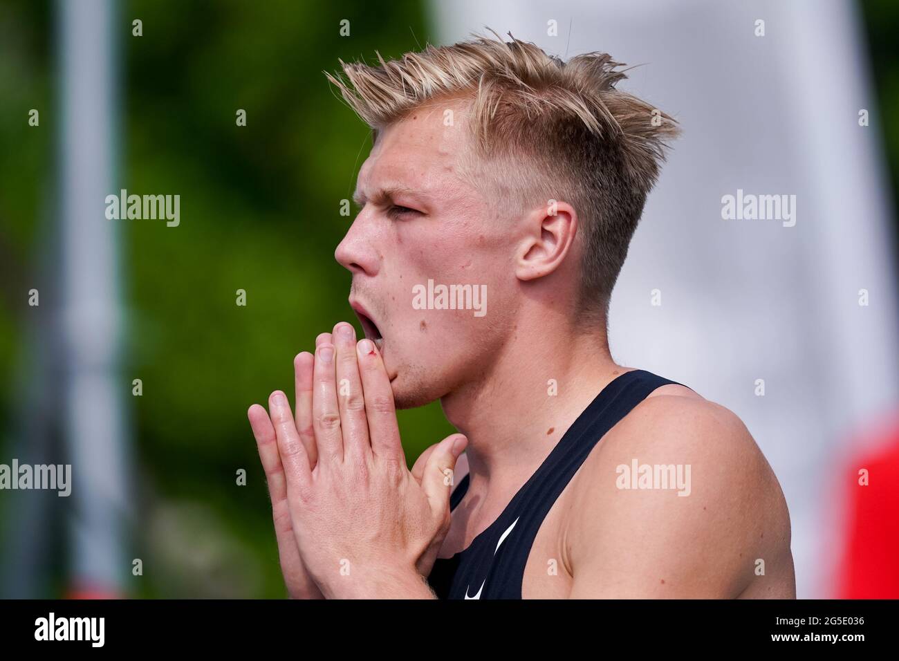 BREDA, NETHERLANDS - JUNE 26: Nick Smidt of the Netherlands looks ...
