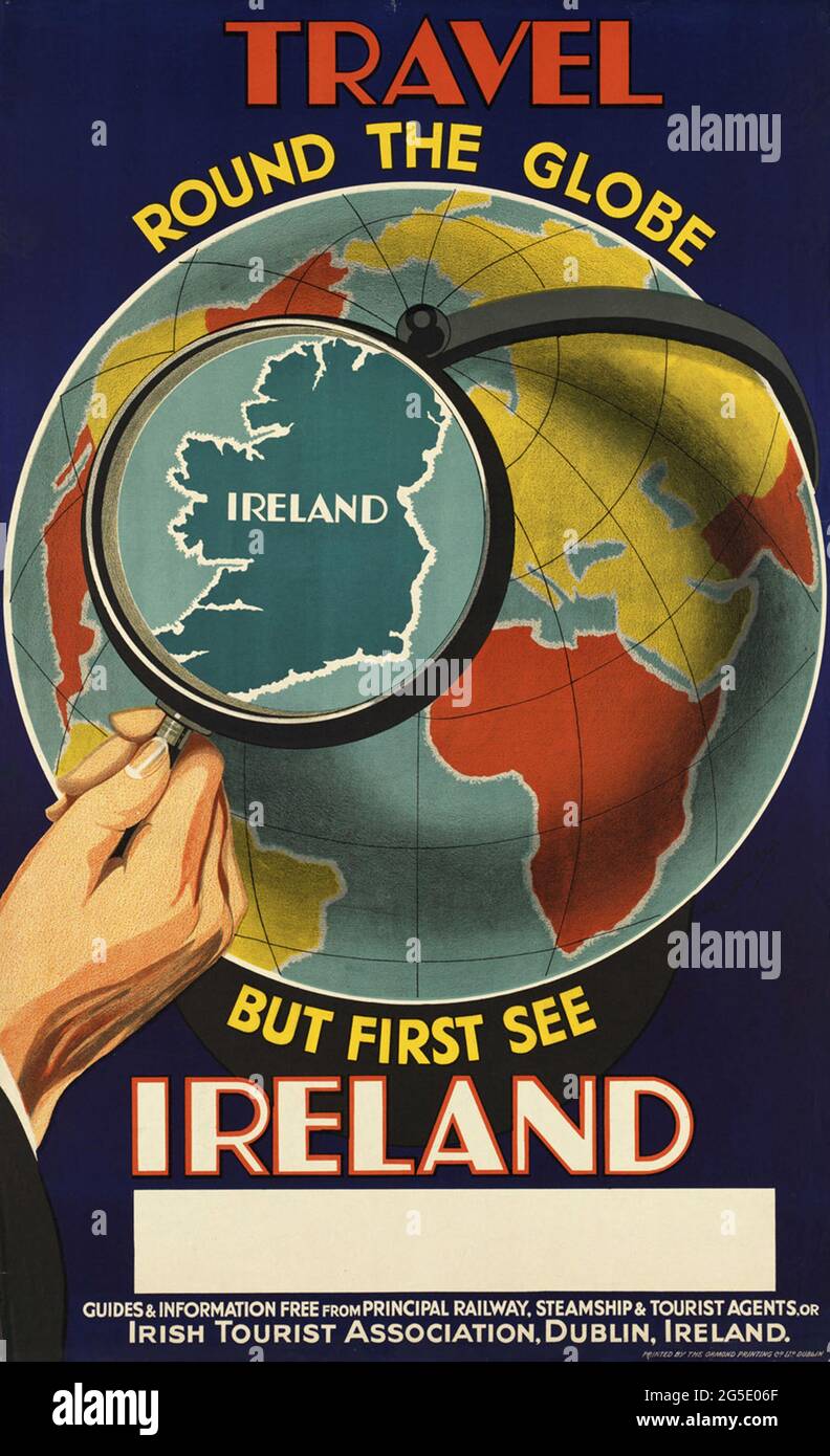 Irish travel posters hi-res stock photography and images - Alamy