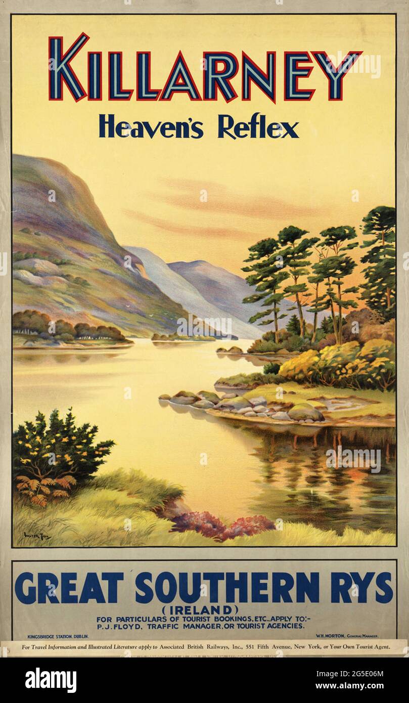 Great southern railways poster hi-res stock photography and images - Alamy