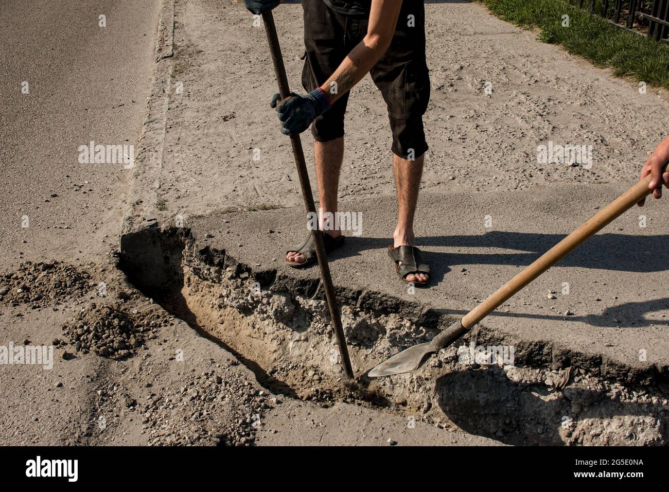 A trench concrete hi-res stock photography and images - Alamy