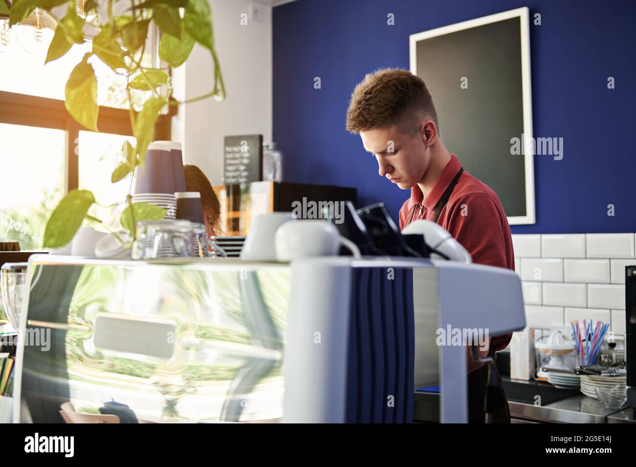 Man behind bar in house hi-res stock photography and images - Alamy