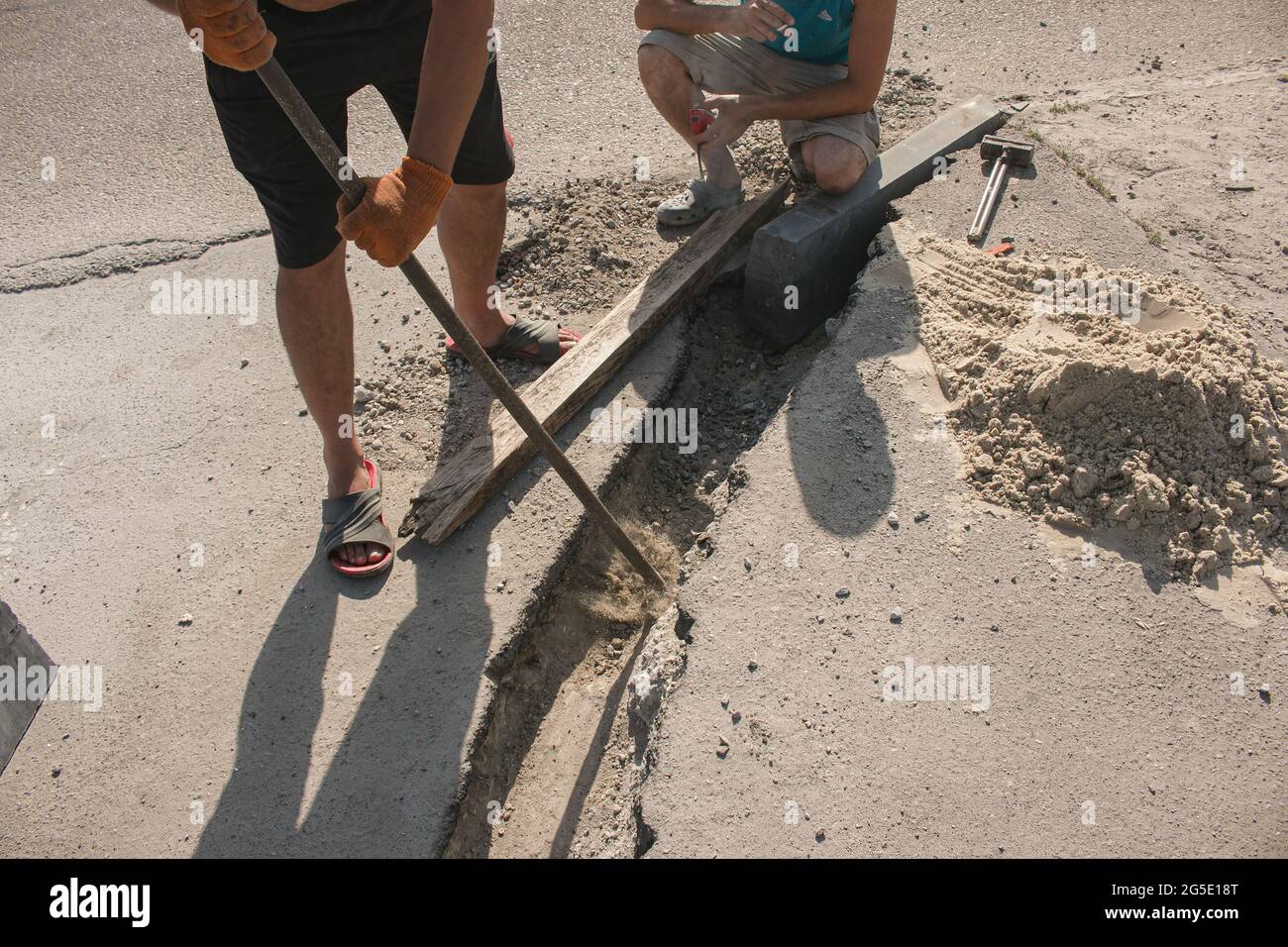 A trench concrete hi-res stock photography and images - Alamy