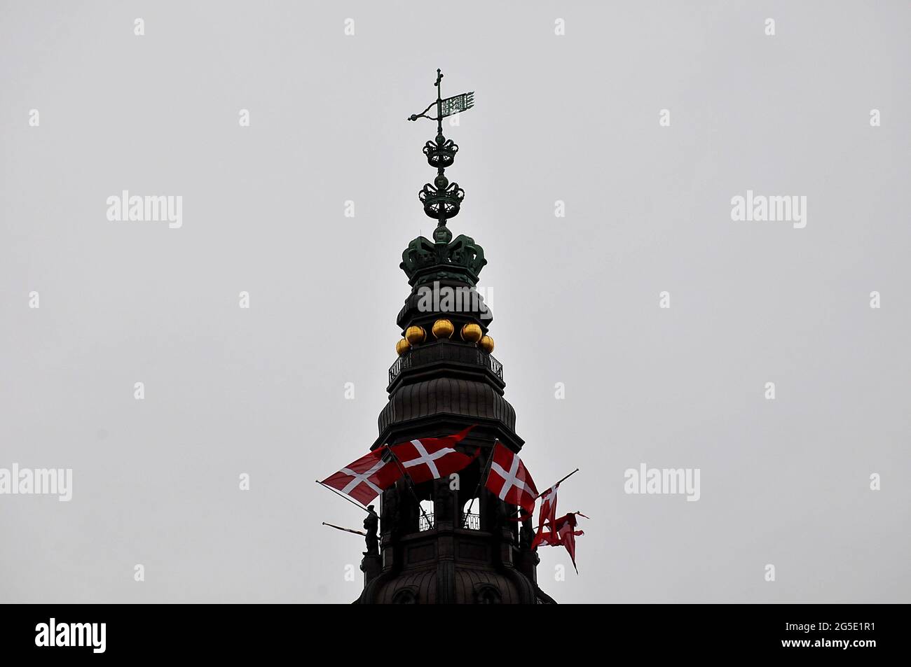 Copenhagen,Denmark, 29.April 2020. Christiansborg castle part of danish ...